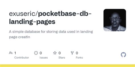 Github Exusericpocketbase Db Landing Pages A Simple Database For