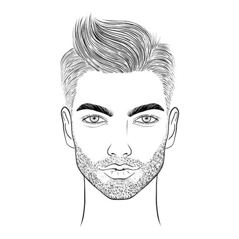 Premium Vector Sketch Of Young Man