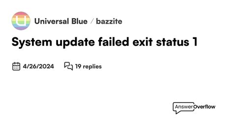 system update failed exit status 1 universal blue