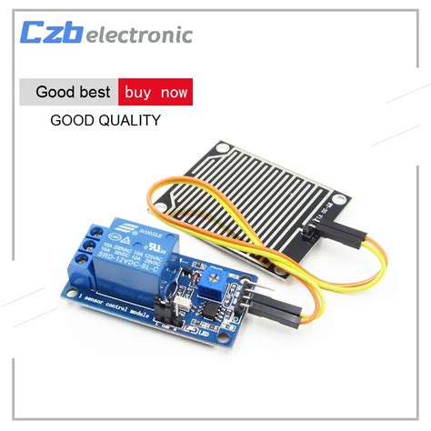 1pcs 12v Raindrops Controller Module Rain Sensor Module Foliar Moisture NEW In Home Automation
