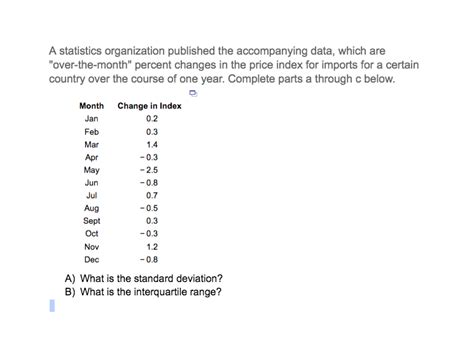 Solved A What Is The Standard Deviation B What Is The Chegg