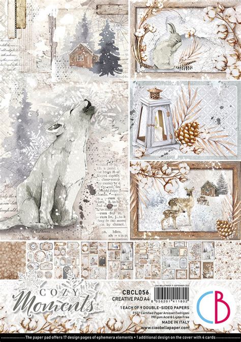 Ciao Bella Cozy Moments A4 Creative Paper Card Kit Papercraft Maniac