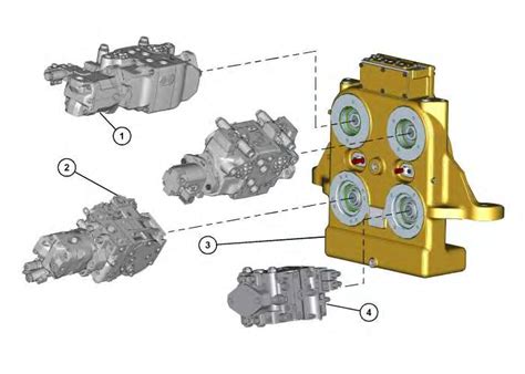 Ap555f Asphalt Paver Propel System Piston Pump Propel Caterpillar