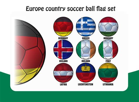 Europe Country Soccer Ball Flag 13063787 Vector Art At Vecteezy