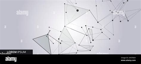 Banner Template For Science And Technology With Connect Lines And Dots Stock Vector Image And Art