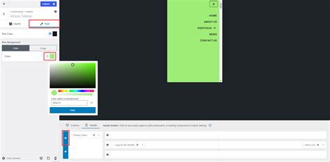 the menu icon component neve header footer builder themeisle docs