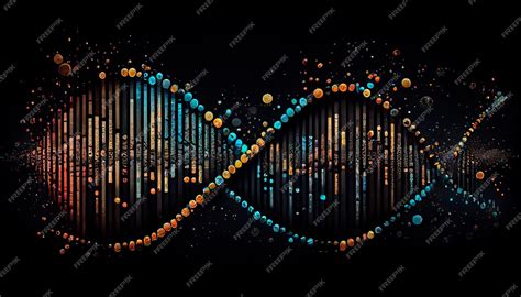 Premium Photo Dna Sequence Visualization Generative Ai