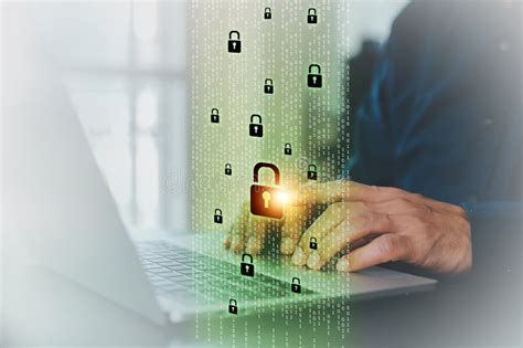 Cyber Security Data Protection Online Computer Network And Personal Privacy User Access Key