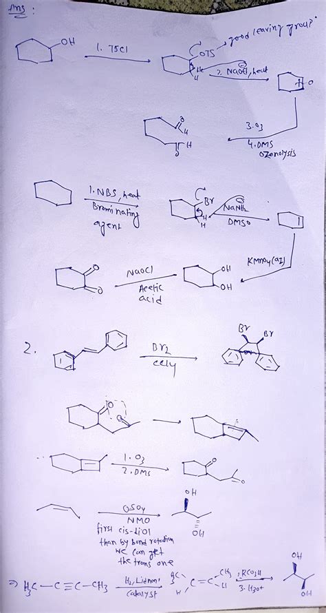 Solved 1 What Are Products For Each Step In These Sequential