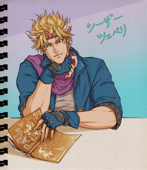 Caesar Anthonio Zeppeli Jojo No Kimyou Na Bouken Drawn By Demi Danbooru