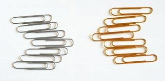 Stationery Treasury Tags Or String Paper Fasteners Stock Photo Image