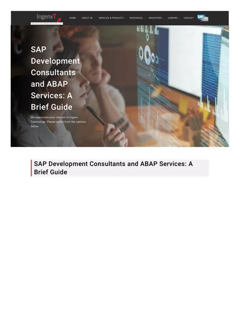 ppt sap development consultants and abap services a brief guide