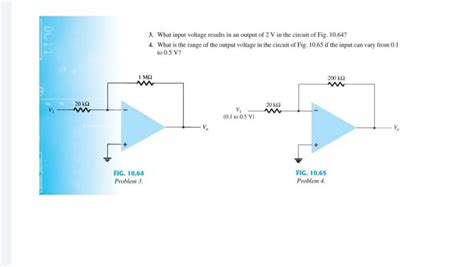 solved de 3 what input voltage results in an output of 2 v