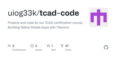 Github Uiog K Tcad Code Projects And Code For Our Tcad Certification Course Building Native