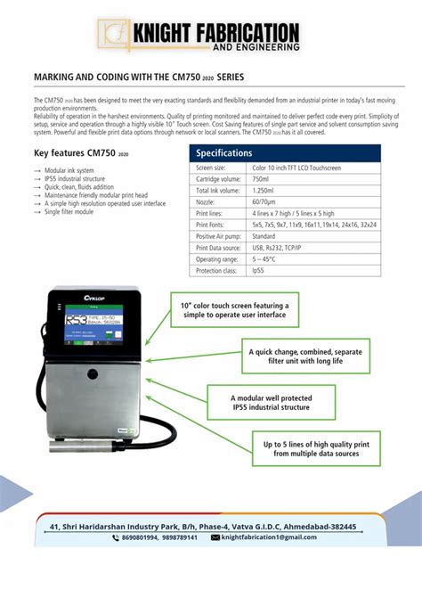 Automatic Inkjet Batch Coding Machine Cm750 At ₹ 260000piece In
