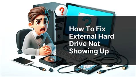 how to fix external hard drive not showing up