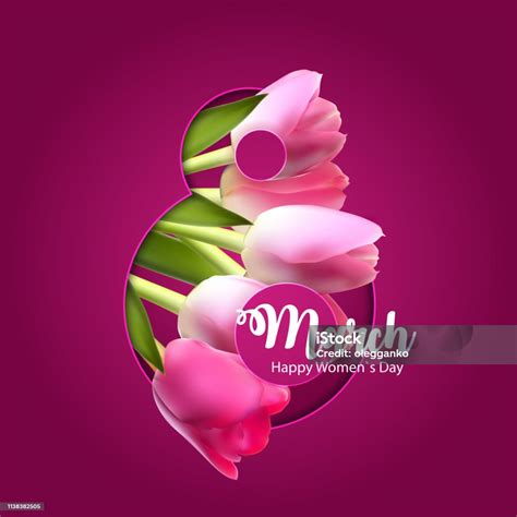 포스터 국제 행복 한 여성의 날 8 3 월 꽃 인사말 카드 벡터 일러스트 0명에 대한 스톡 벡터 아트 및 기타 이미지 0명 결혼식 계절 Istock