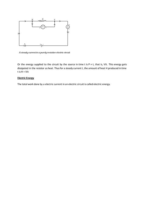 Electricity Class 10 Physics Notes PDF