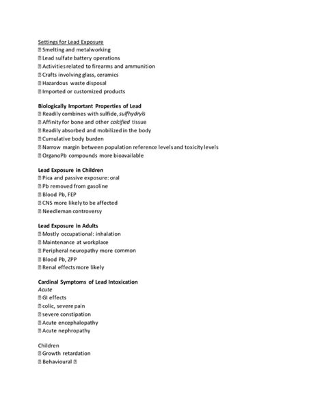 Lead Toxicity Docx