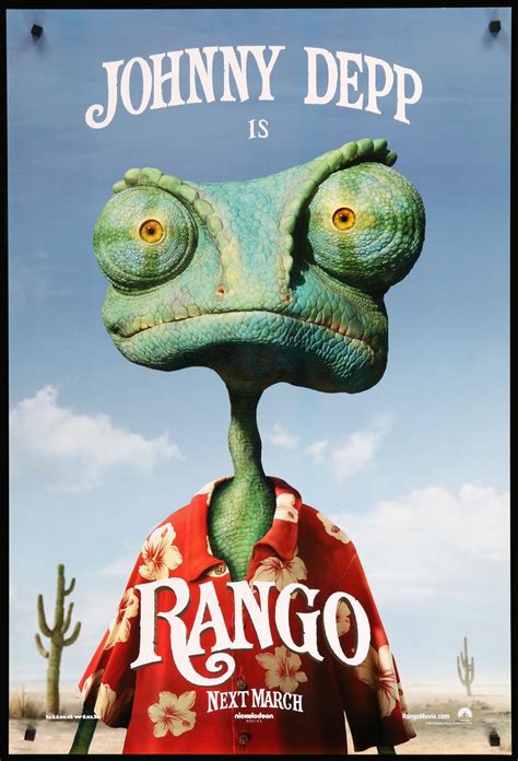 Rango 2011 Original One Sheet Movie Poster Original Film Art