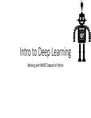 Mastering Mnist A Beginner S Guide To Deep Learning In Python Course Hero