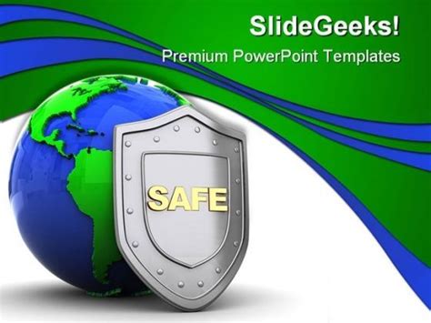Safe Protect Earth PowerPoint Template