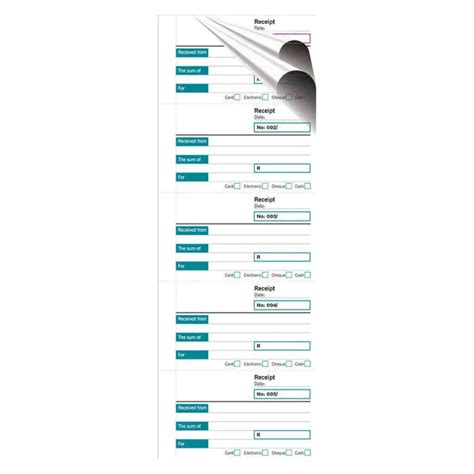Rbe Half A4 Triplicate Receipt Book 5 To View 240 Sets