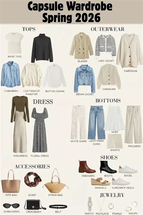 Capsule Wardrobe Spring 2026 Essential Pieces For Effortless Style