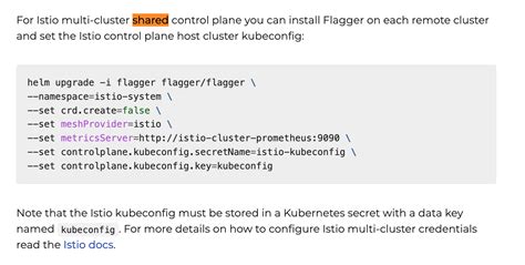 Documentation Link Broken For Istio Shared Plane Installation · Issue 1348 · Fluxcdflagger