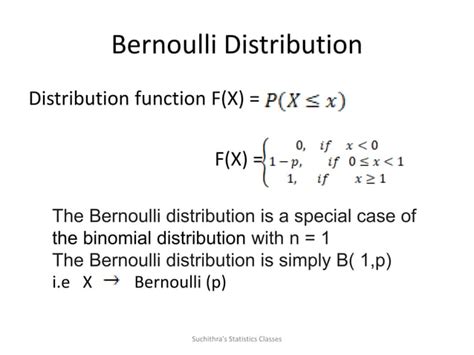 Bernoulli Distribution Pptx Physics Science