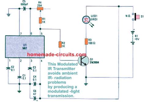 Infrared Car Door Lock Security Circuit Homemade Circuit Projects
