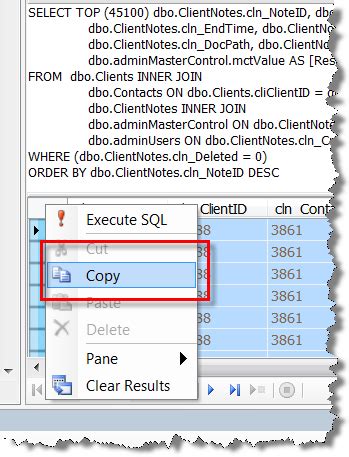 How Do I Copy Results With Headers From A View In SQL Server R Management Studio Stack