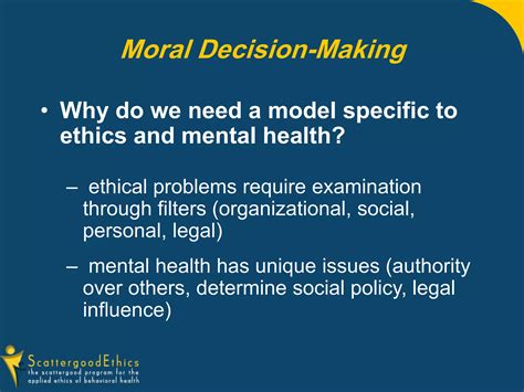 Moral Decision Making Ppt