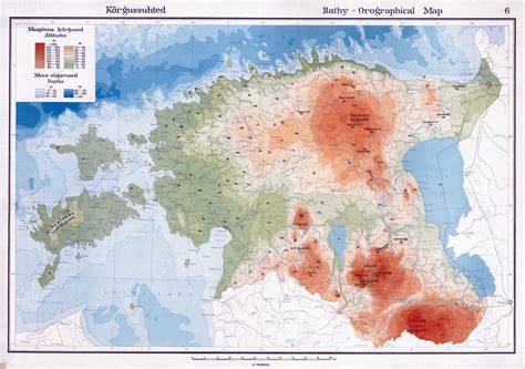 An Elevation Map Of Estonia A Good Example Of How The Choice Of