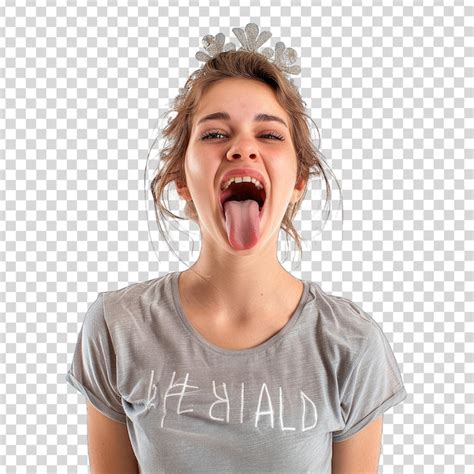 Long Tongue Girl Psd 500 High Quality Free Psd Templates For Download