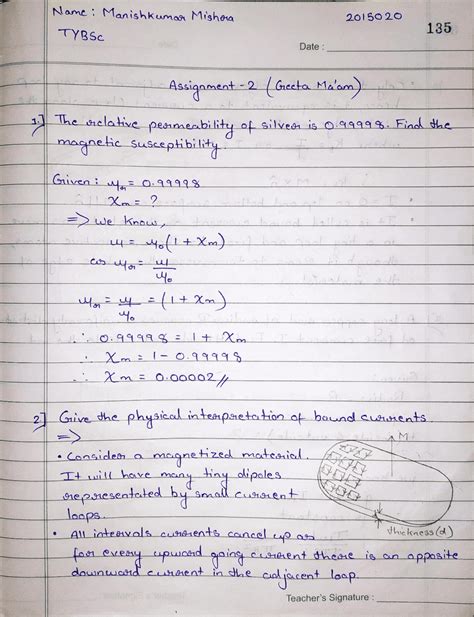 Electrodynamics Assignment Docsity