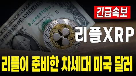 리플 전망 리플이 준비한 차세대 미국 달러 긴급속보 리플 Xrp Sec 리플소송 크립토바이브 갈링하우스 Rlusd 리플스테이블코인 Youtube