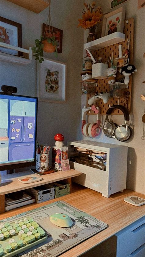 cozy home office setup