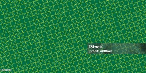 그리드에 얇은 선 기하학적 패턴이있는 수평 배너 트렌디 한 녹지 바우 하우스 패턴 배경 벡터 일러스트 레이 션 Eps 10 0