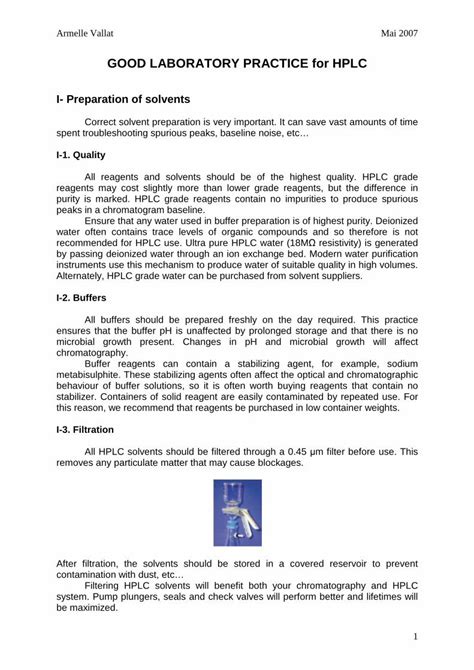 Pdf Good Laboratory Practice For Hplc Dokumen Tips