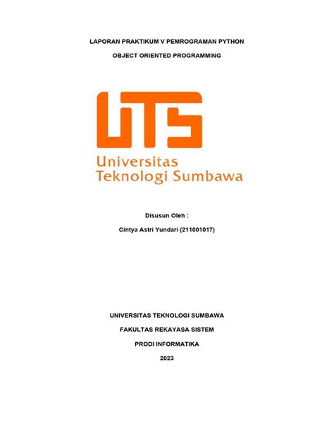 laporan praktikum v pemrograman python pdf