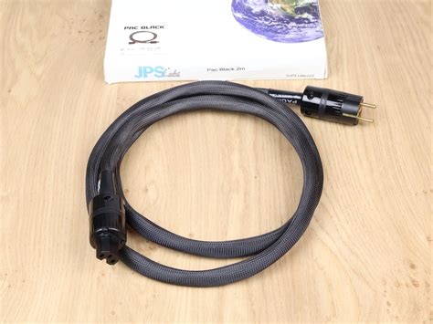 Jps Labs Pac Black High Performance Audio Power Cable 2 0 Metre