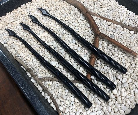 10 Inch Cut Tail Wormribbon Tail Worm Mysite 1mayos Hand Poured Baits