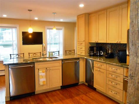 Modern Kitchen With Dual Dishwashers And Under Mount Sink