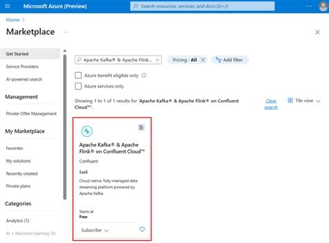 Create Apache Kafka And Apache Flink On Confluent Cloud Through Azure