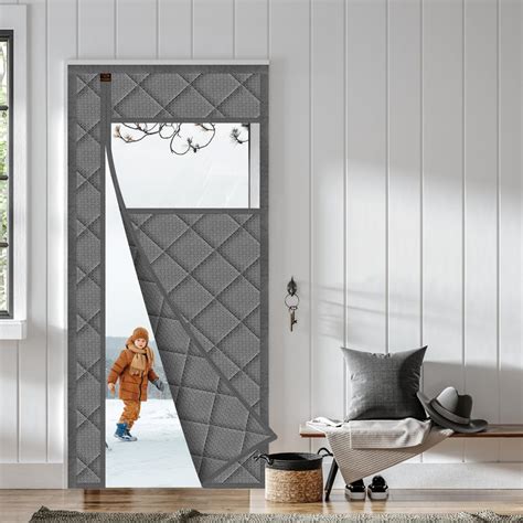 Wochitv Magnetic Thermal Insulated Door Curtain Fits