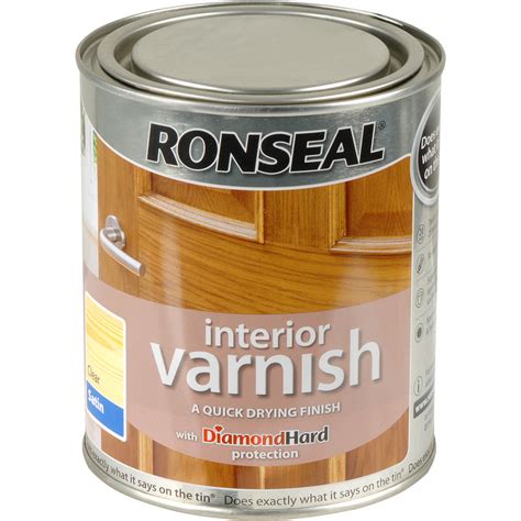 Ronseal Interior Varnish 750ml Satin Clear Toolstation