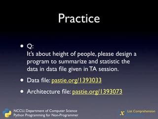 Python List Comprehension PDF