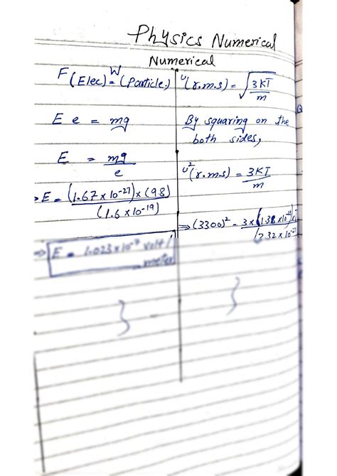 SOLUTION Physics Numericals Solution Ndyear PDF Studypool