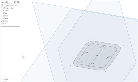 How To Copy User Sketch To Another Plane And Extrude Fixed — Onshape